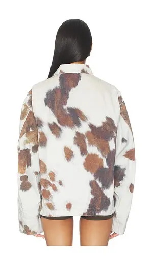 We11Done Cowhide Print Work Jacket