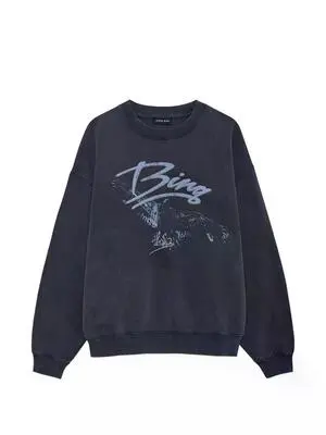 ANINE BING Spencer Graphic Sweatshirt - Black