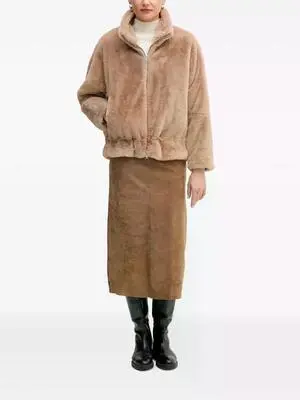 MARC AUREL Zip Faux-fur Jacket