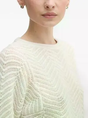OUI Chevron Knitwear With Tassel Detail