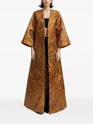 GEMY MAALOUF Gemy Maalouf Structured Kaftan Brown