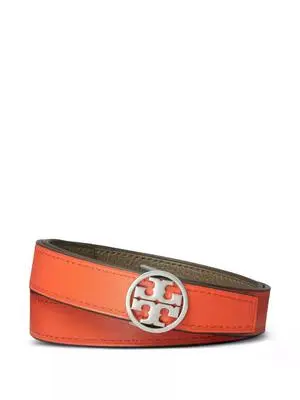 Tory Burch Reversible Logo Plaque Belt - Brown