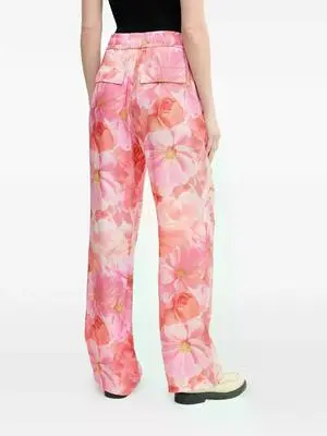 MARC AUREL Floral Print Trousers - Pink
