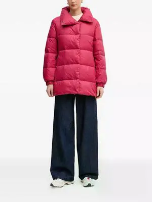 BENETTON Quilted Funnel Neck Jacket - Pink