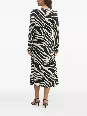 OUI Zebra Print Cut-out Dress