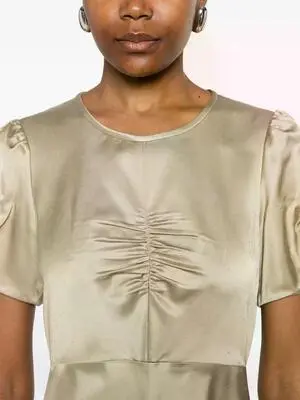 N°21 Short Sleeve Gathered Midi Dress
