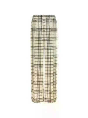 JIL SANDER Checked Elasticated Trousers