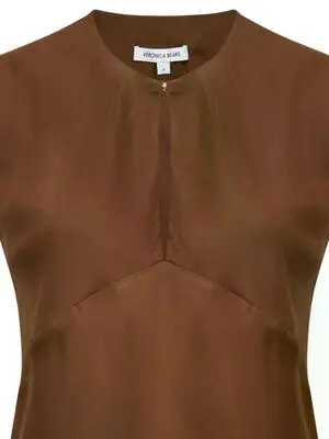 Veronica Beard Sparrow Blouse - Brown