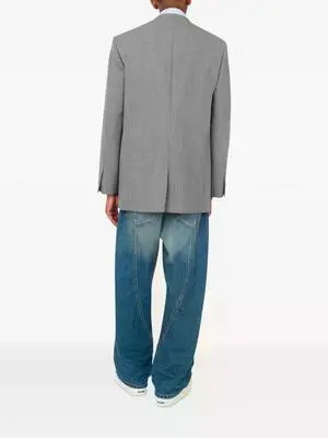 Moschino Single-breasted Collarless Blazer