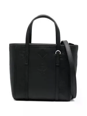 Mcm Logo Embossed Tote Bag