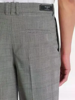 Balmain Prince Of Wales Check Tailored Trousers