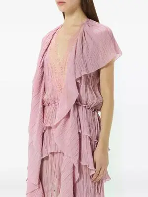 Blumarine Pleated Ruffled Dress