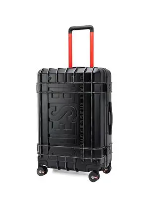 DIESEL® Medium Embossed-logo Trolley - Black