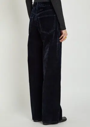 AGOLDE Low Curve Barrel-leg Velvet Jeans