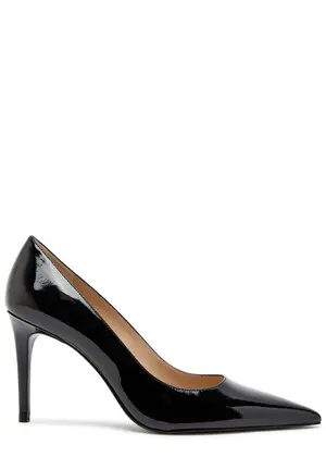 STUART WEITZMAN Power 85 Patent Leather Pumps - Black