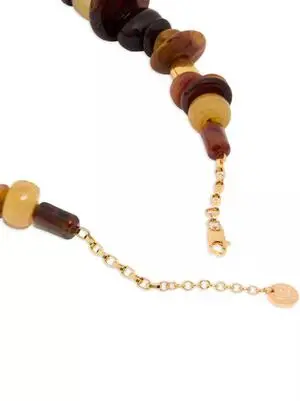 Dsquared2 Tasseled Beaded Necklace - Gold
