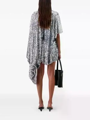 Coperni Sequin Asymmetric Draped Dress