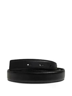 AMI Paris Leather Belt With Heart Detail - Black
