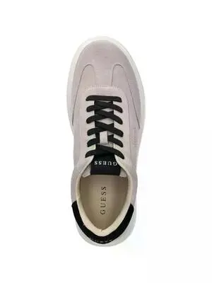 Guess Plaza Panelled Lace-up Sneakers - Neutrals