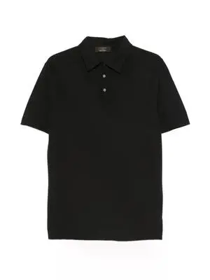 ZANONE Buttoned Short-sleeve Polo Shirt