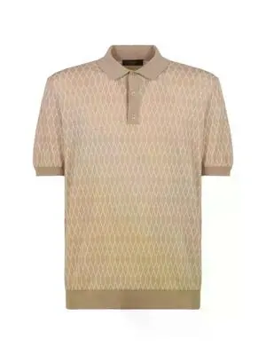 SLOWEAR Knit Button Polo Shirt - Neutrals