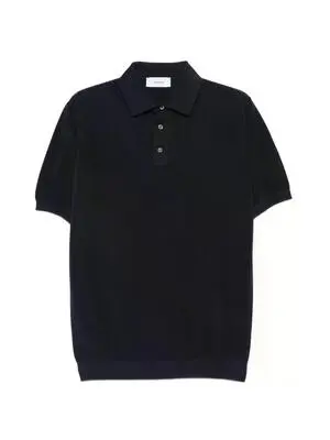 LARDINI Cotton Polo Shirt - Blue