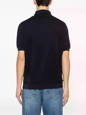 LARDINI Cotton Polo Shirt - Blue
