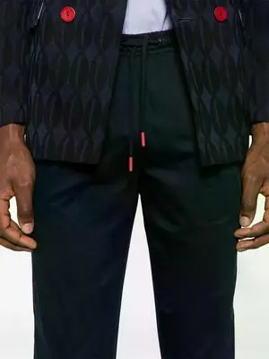Kiton Drawstring Waist Straight-leg Trousers