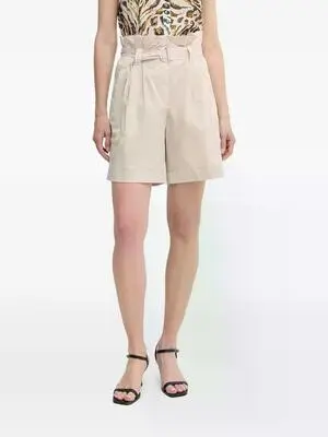 MARC AUREL Belted Shorts With Silver-tone Hardware