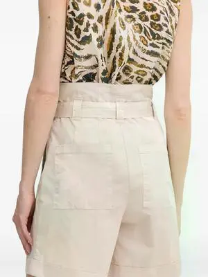 MARC AUREL Belted Shorts With Silver-tone Hardware