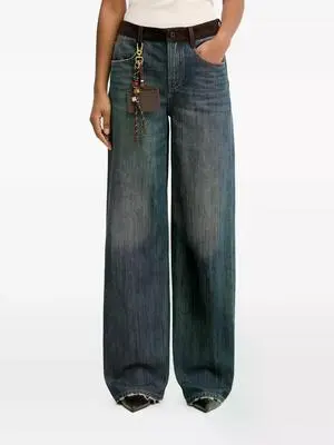 Miss Sixty Patchwork Wide-leg Denim