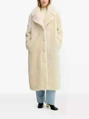 Guess Eugenie Collared Button Coat - Neutrals