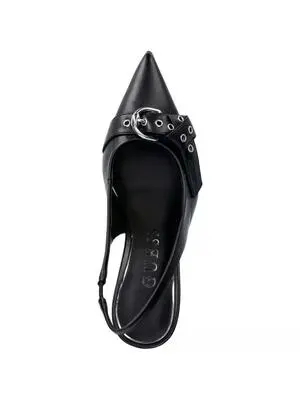 Guess Prissie Buckle Pointed Slingback Pumps