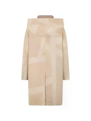 MOORER Hooded Graphic Coat