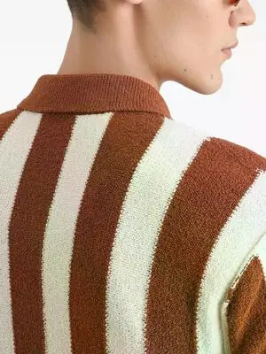 Dolce & Gabbana Striped Button Shirt - Brown