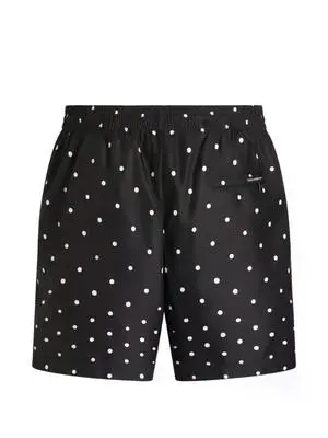 Dolce & Gabbana Polka-dot Print Swim Boxer Shorts - Black