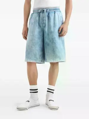 Dolce & Gabbana Printed Drawstring Shorts - Blue