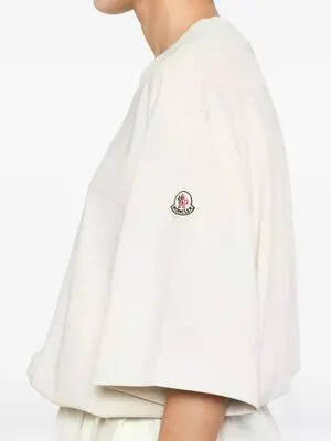 Moncler Drawstring Perforated Mini Dress - Neutrals
