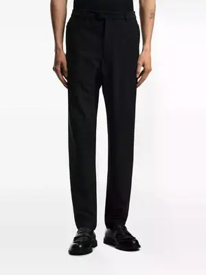 Emporio Armani Textured Weave Zip-pocket Trousers