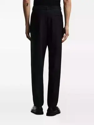 Emporio Armani Textured Weave Zip-pocket Trousers