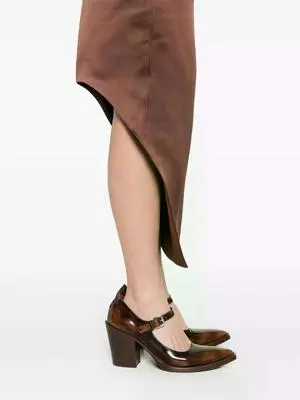 Givenchy High-low Hem Satin Skirt