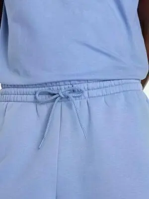 NEW BALANCE Fleece Shorts With Logo Detail - Blue
