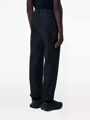 MOOS STUDIO Mid-rise Wool Pleated Trousers
