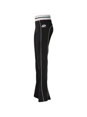 Off-White Striped Waistband Trousers - Black