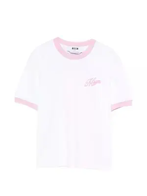 MSGM Embroidered T-shirt