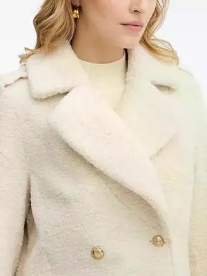 Guess Notched Lapel Double-breasted Coat