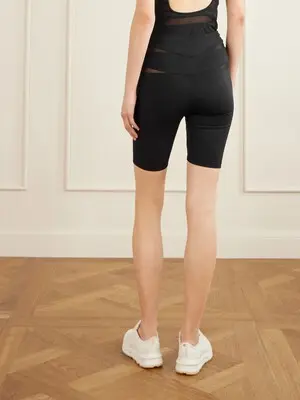 ERES Lonsbrough Tulle-paneled Stretch-jersey Shorts