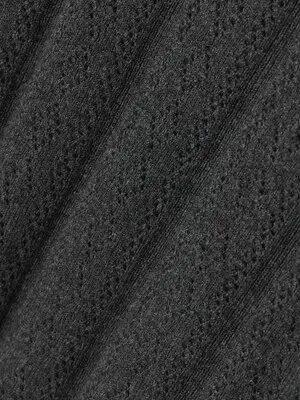 LISA YANG Cristine Pointelle-knit Cotton And Cashmere-blend Polo Shirt