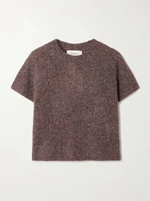 LISA YANG Siona Cashmere And Silk-blend T-shirt - Brown