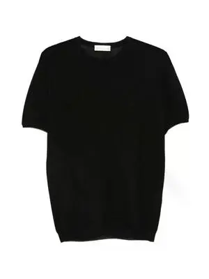 ROBERTO COLLINA Ribbed T-shirt - Black